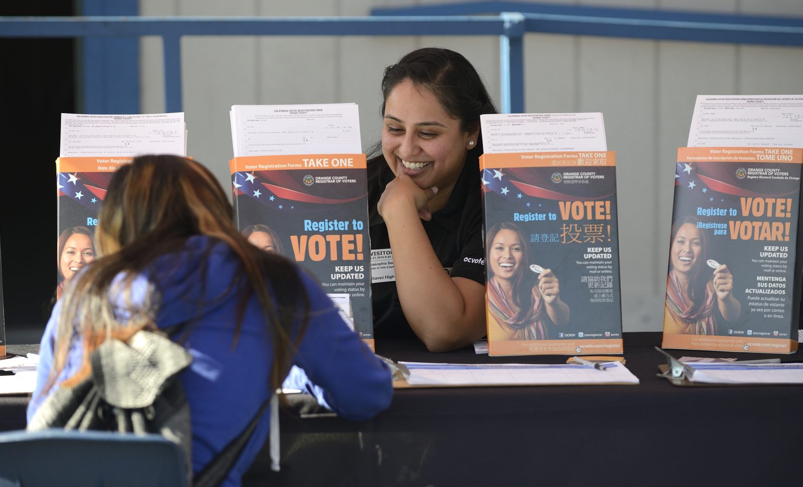 Working to Expand Voter Registration Access in California | Evelyn and ...